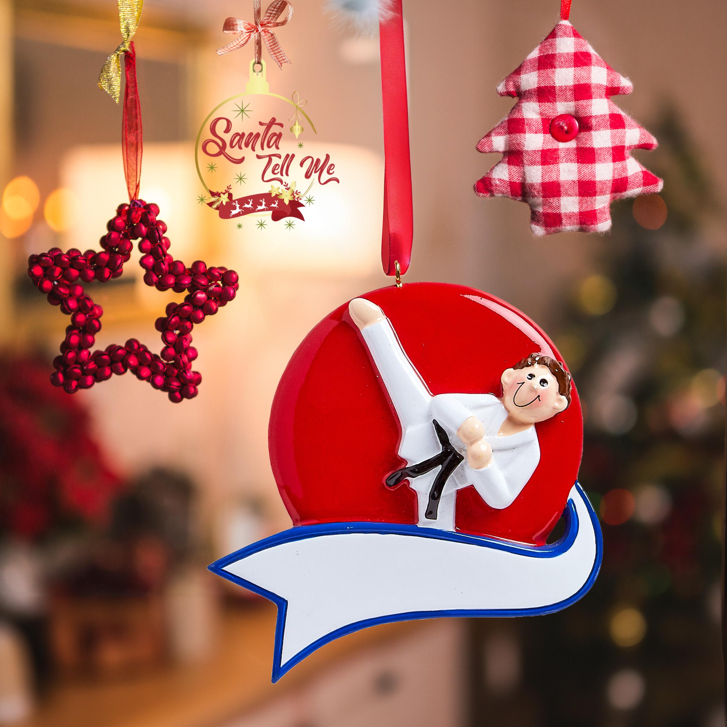 Martial Arts Ornament Personalized Boy Karate Christmas Ornament ...
