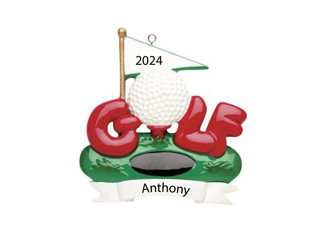 Golf Christmas Ornament Personalized Golfer Ornaments 2025 Custom Golf ...