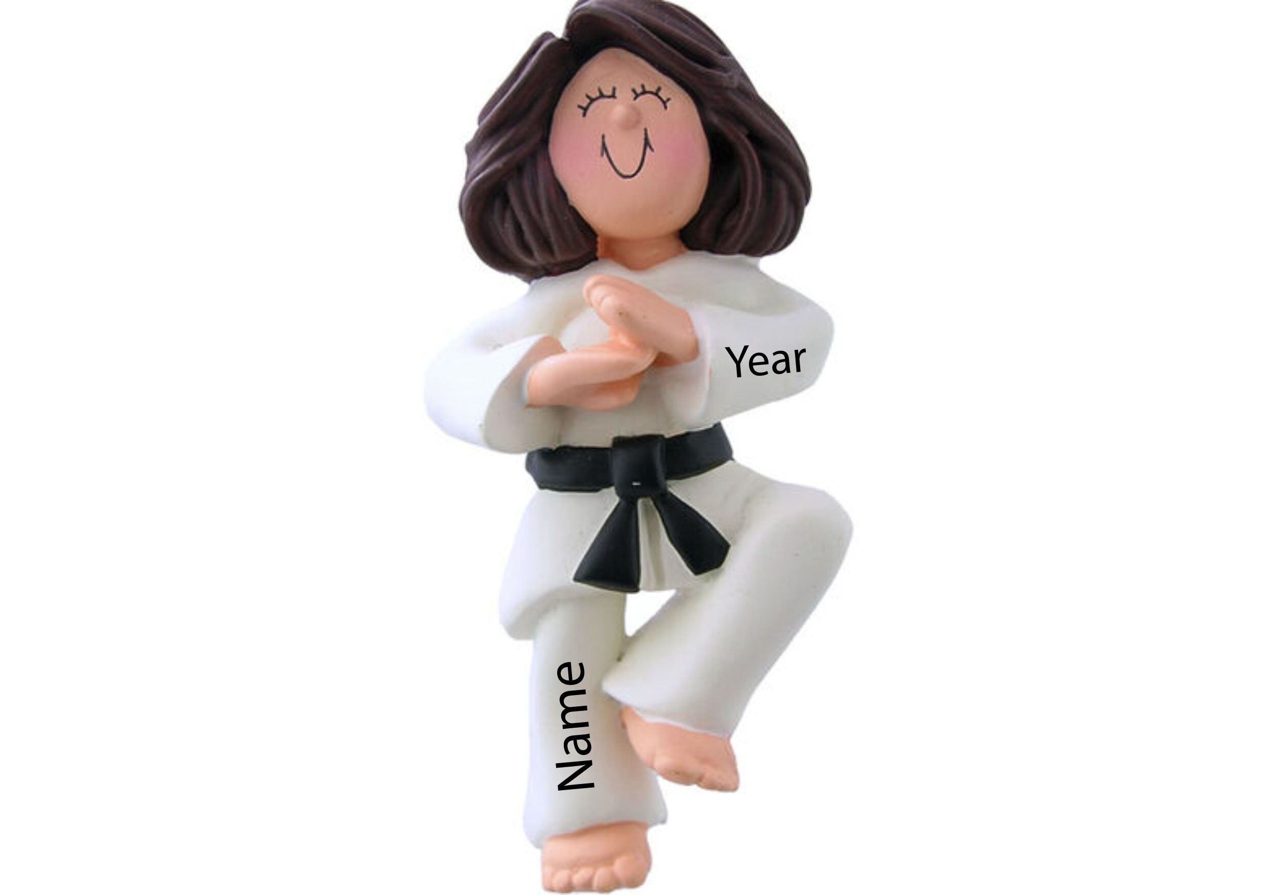 Personalized Karate Girl Ornament Taekwondo Gift for Her | Etsy