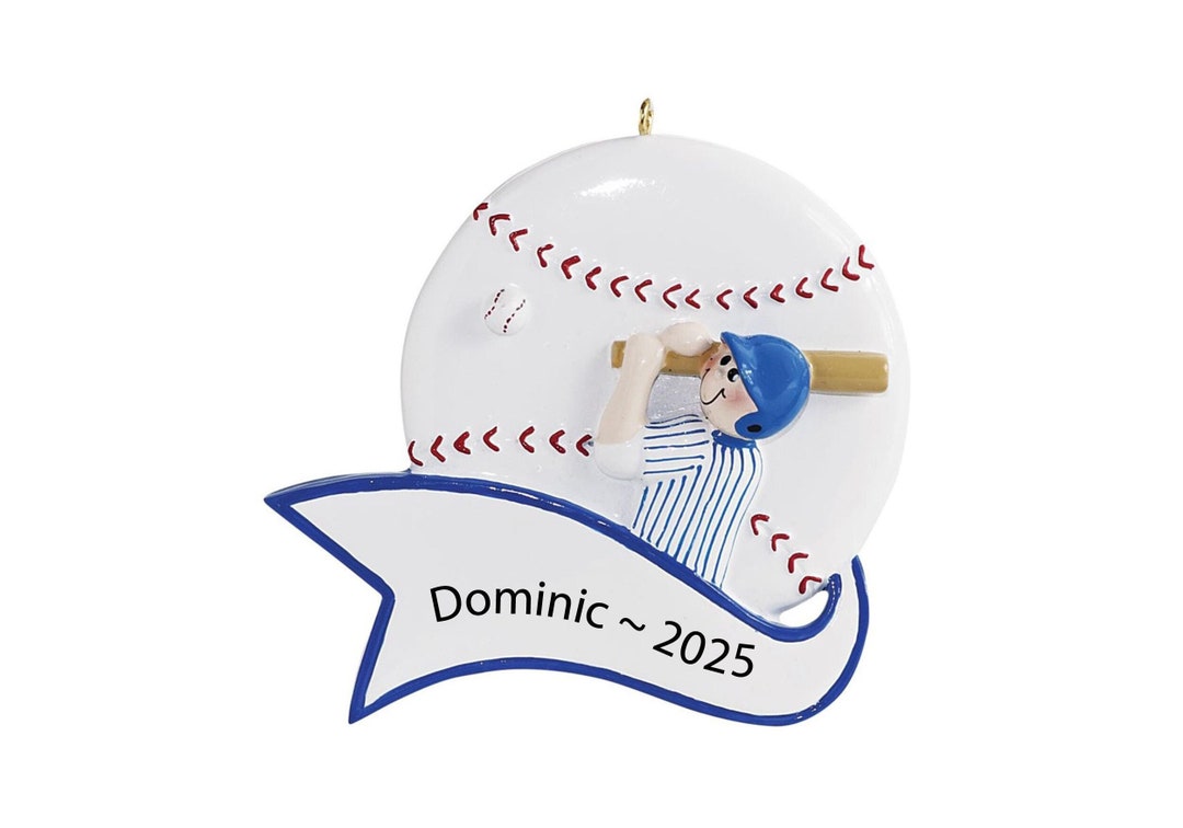Baseball Player Christmas Ornament Personalized Baseball Ornament 2025 ...
