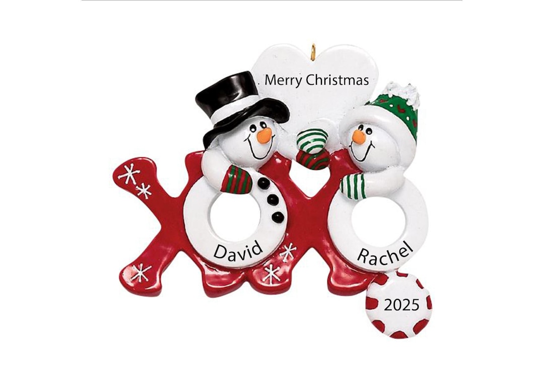 Couple Ornament Personalized Couples Christmas Ornaments 2025 Custom ...