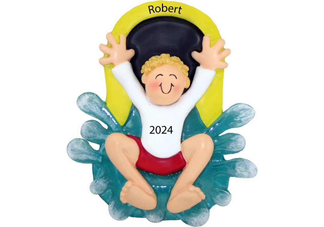 Waterslide Christmas Ornament Personalized Gifts 2025 Water Park ...