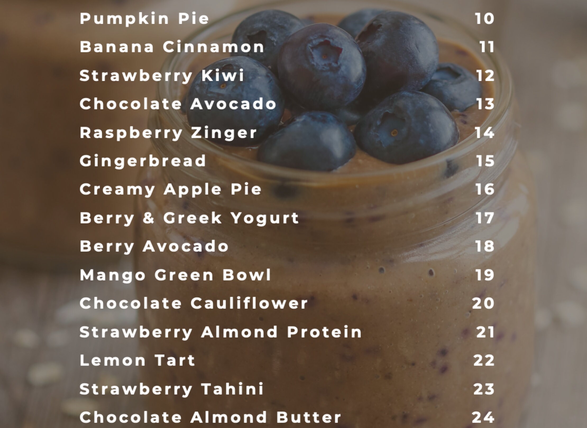 Healthy Smoothie Recipes | Printable Recipe Ebook | Meal Plan Cookbook ...