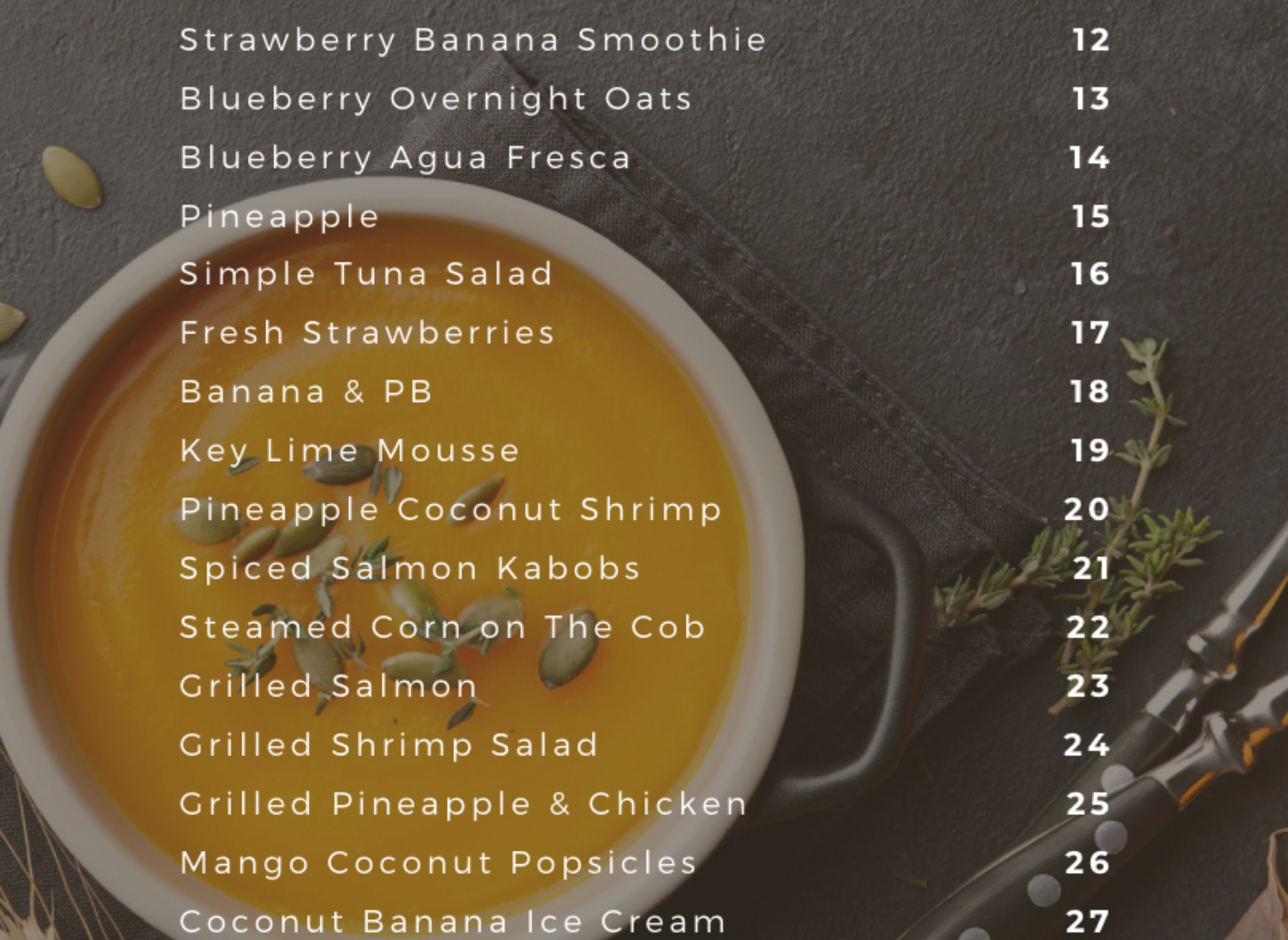 Healthy 7 Day Summer Meal Prep | Printable Recipe Ebook | Meal Plan ...