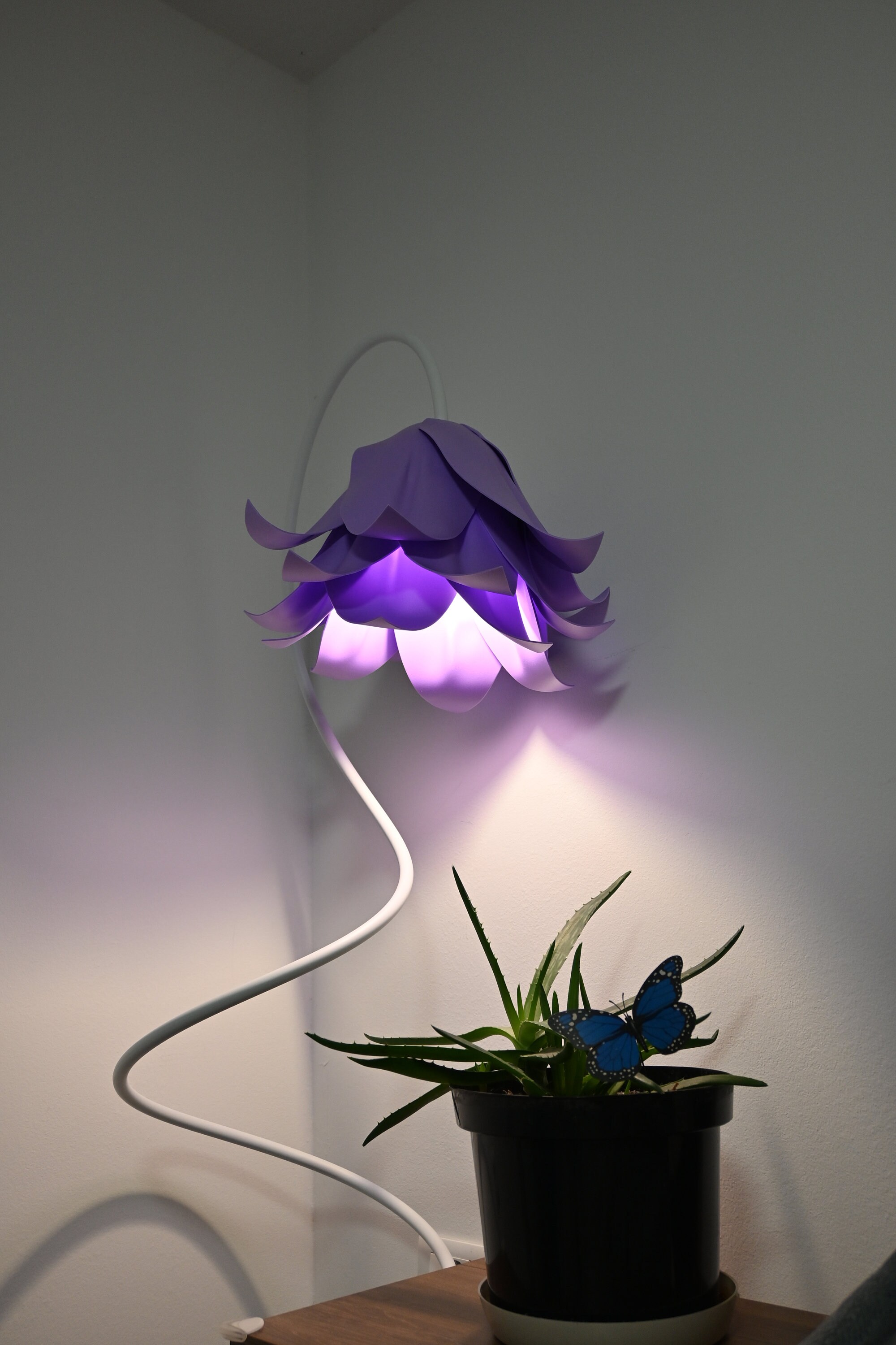 Elegant and Unique Floor Lamp Periwinkle Floor Lamp Pastel - Etsy