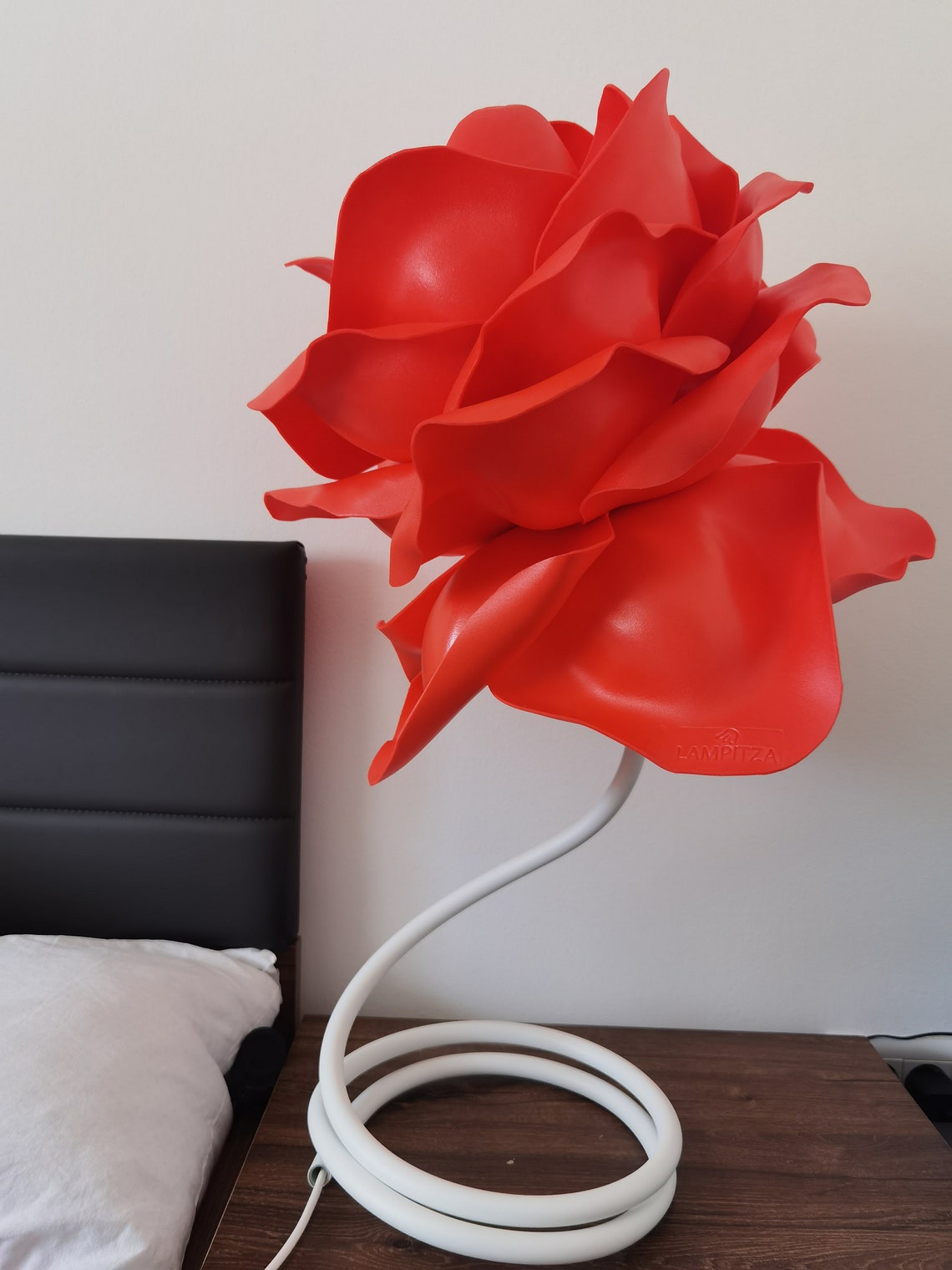Red Rose Table Lamp for Romantic Evenings Adjustable Desk - Etsy