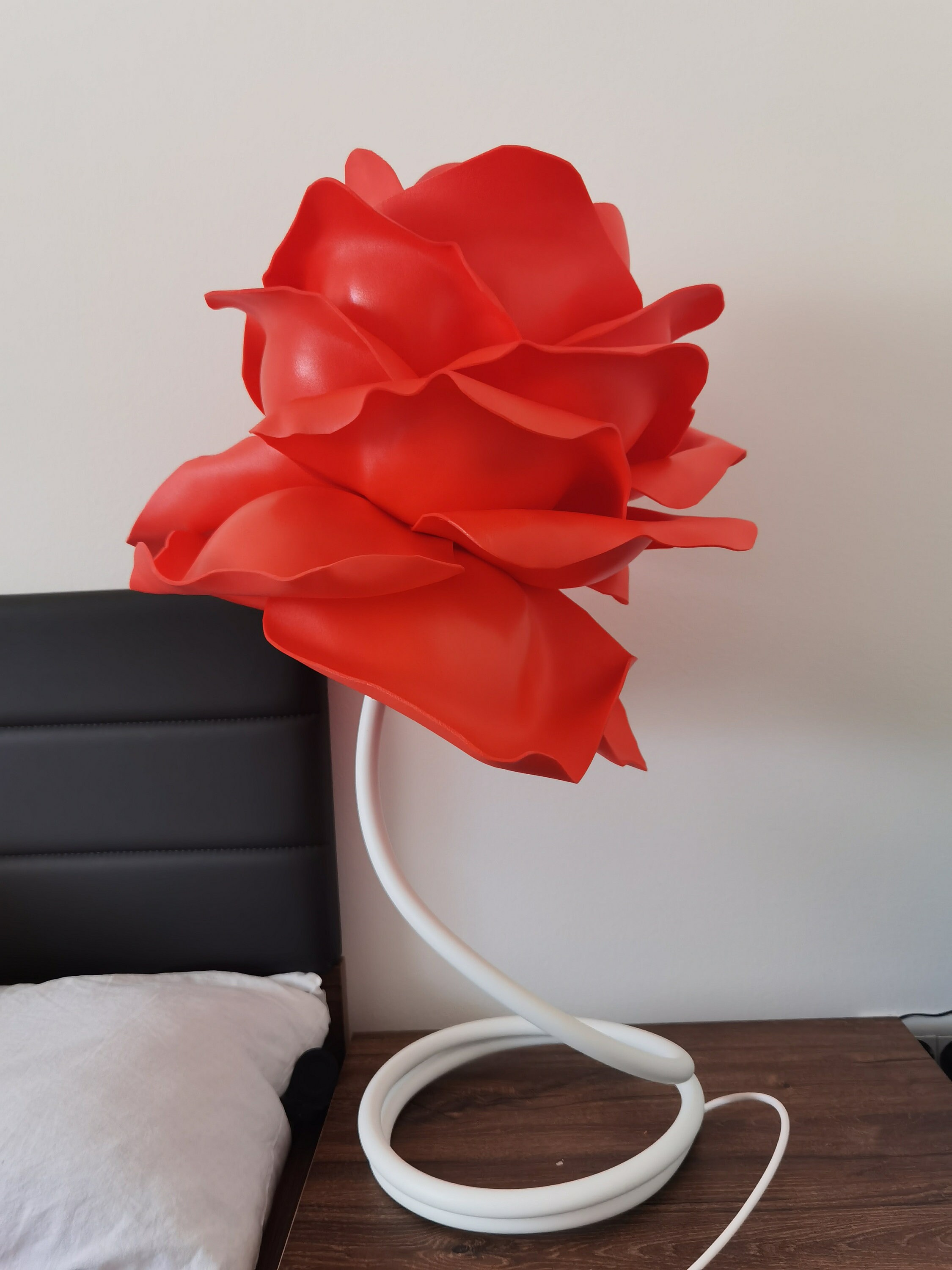 Red Rose Table Lamp for Romantic Evenings Adjustable Desk - Etsy