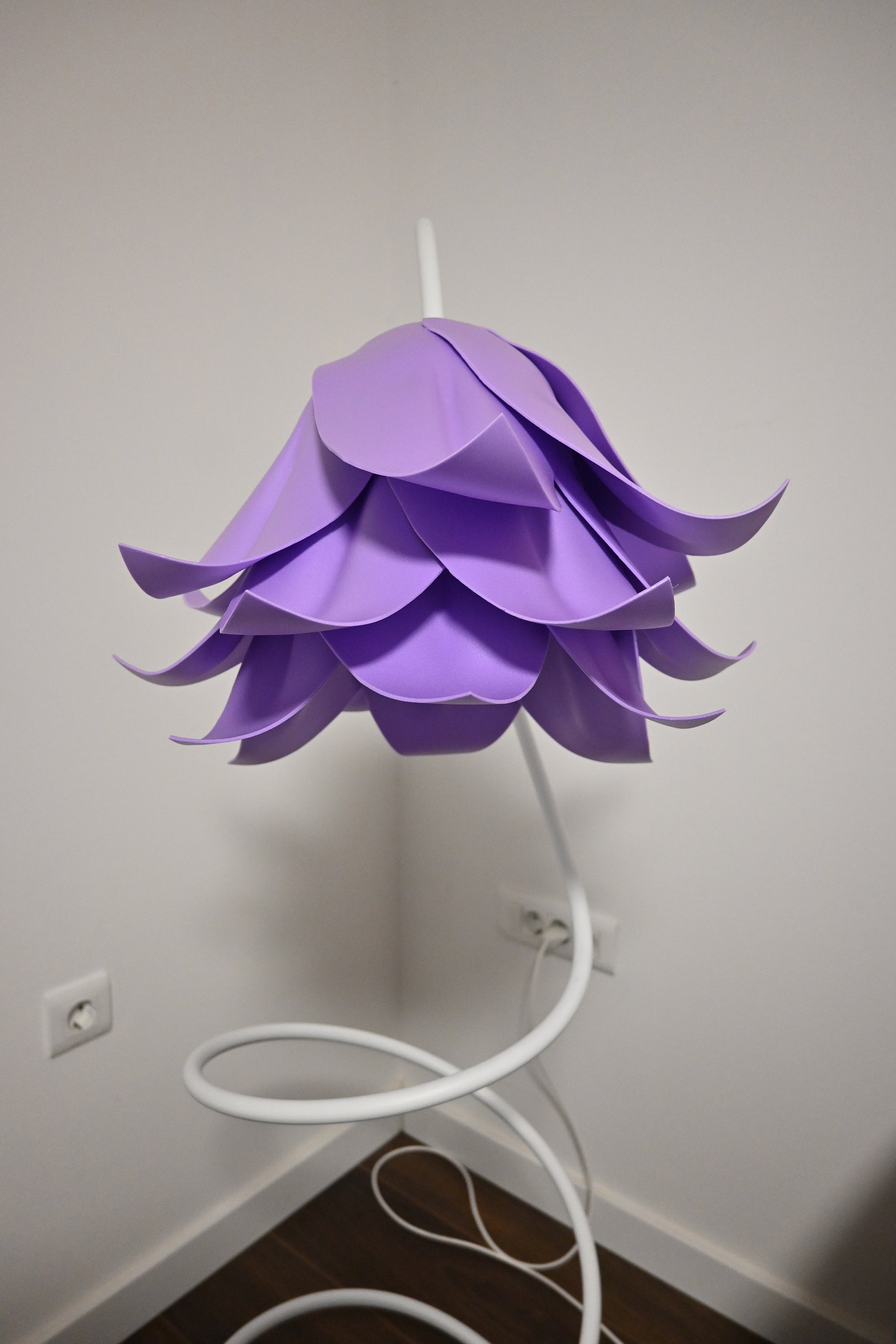 Elegant and Unique Floor Lamp Periwinkle Floor Lamp Pastel - Etsy