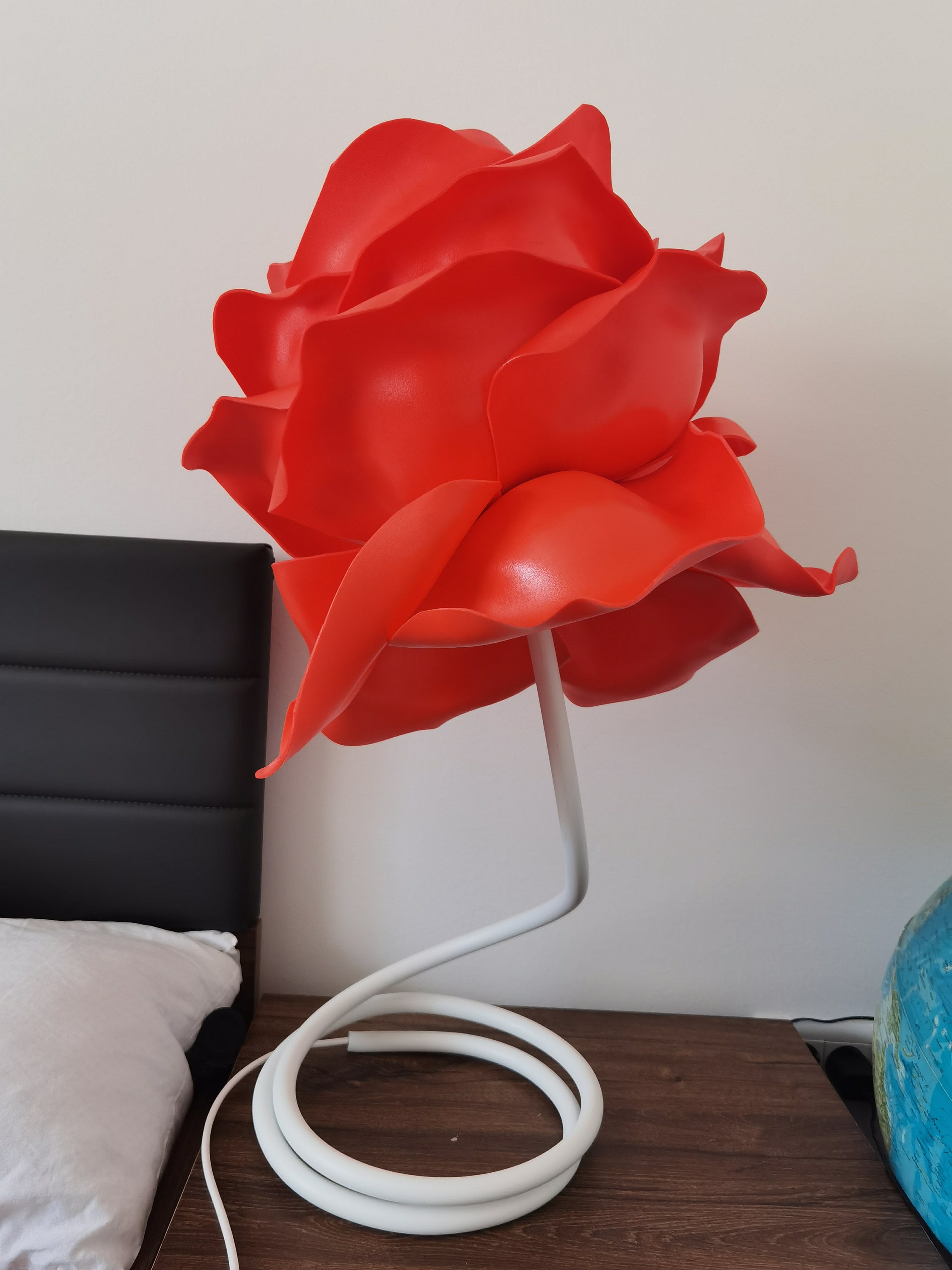 Red Rose Table Lamp for Romantic Evenings Adjustable Desk - Etsy