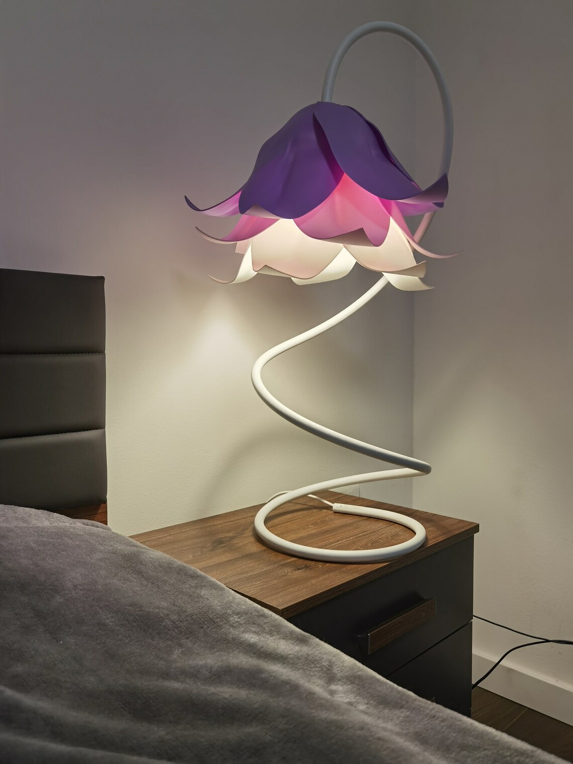 Simple Desk Lamp for Cozy Home Mid Century Desk Lamppink - Etsy