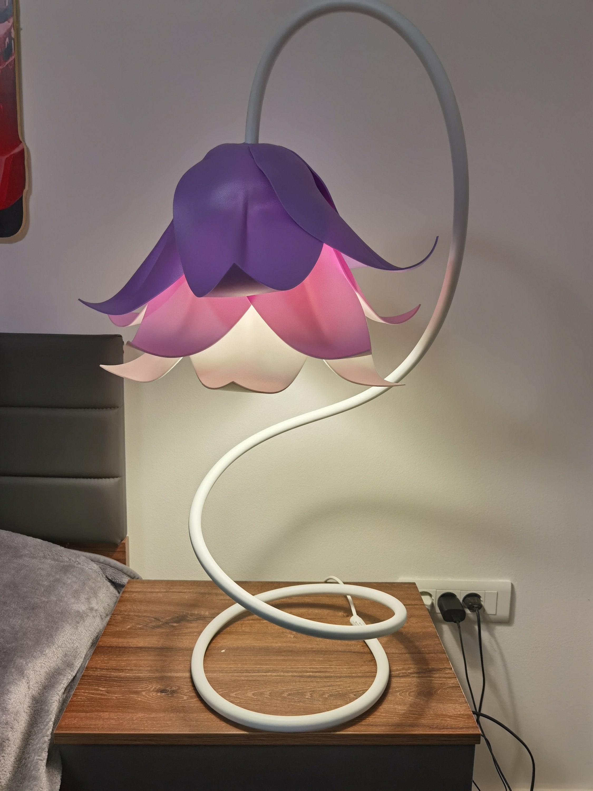 Simple Desk Lamp for Cozy Home Mid Century Desk Lamppink - Etsy