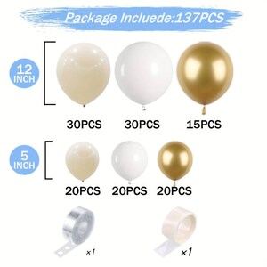 Boho Beige Balloon Garland, Blush Balloons Retro Sand White Natural ...