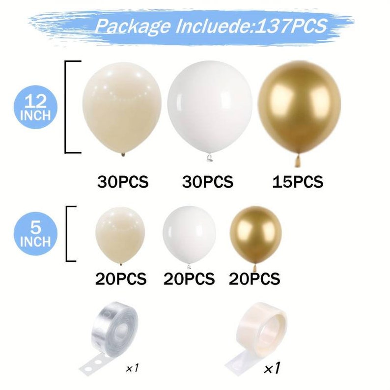 Boho Beige Balloon Garland, Blush Balloons Retro Sand White Natural ...