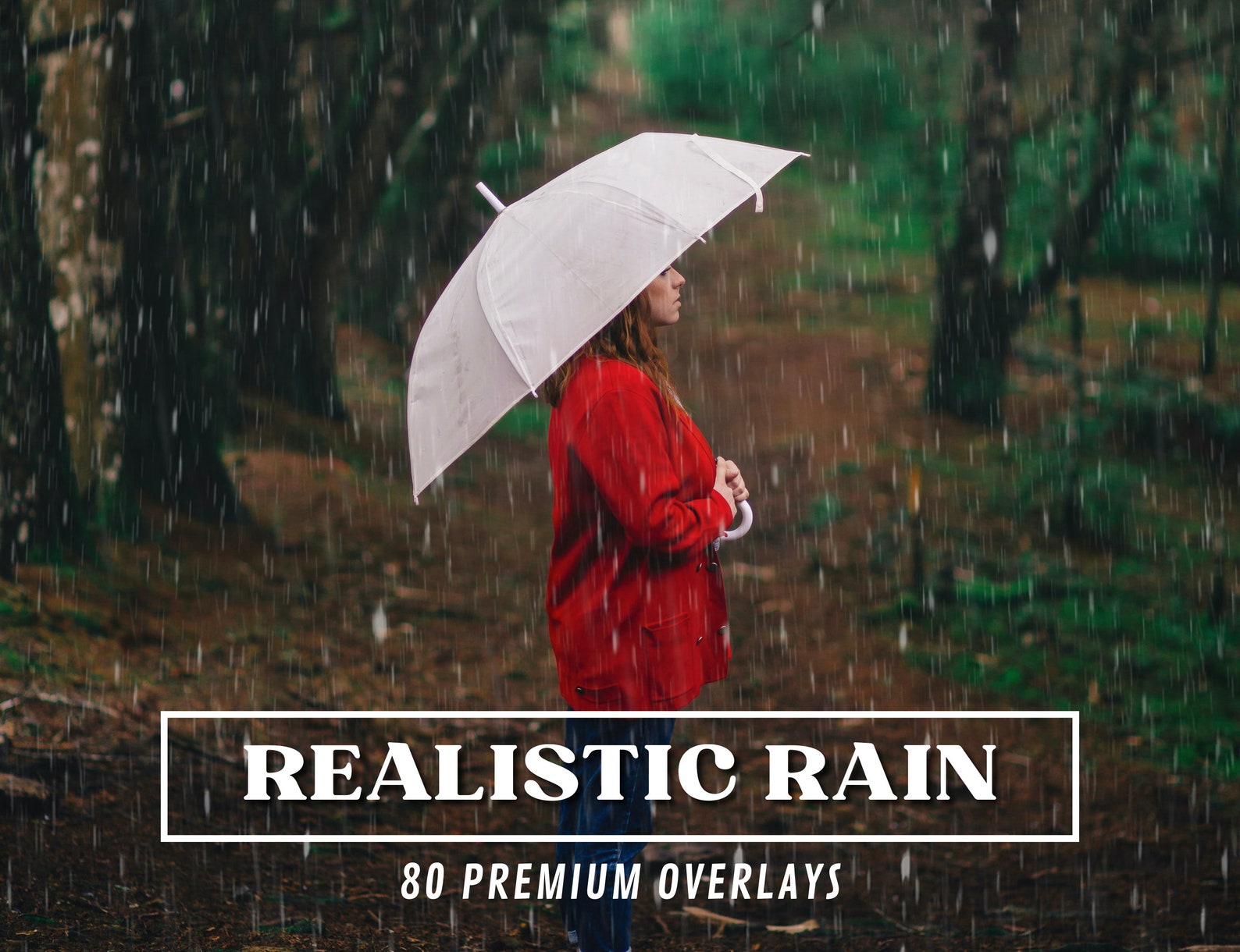 80 Realistic Rain Overlays | Falling Rain Photoshop Overlays, Rain ...