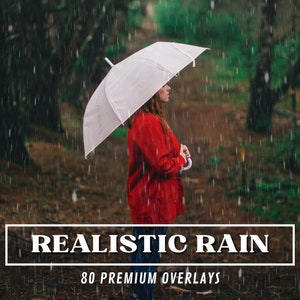 80 Realistic Rain Overlays | Falling Rain Photoshop Overlays, Rain ...