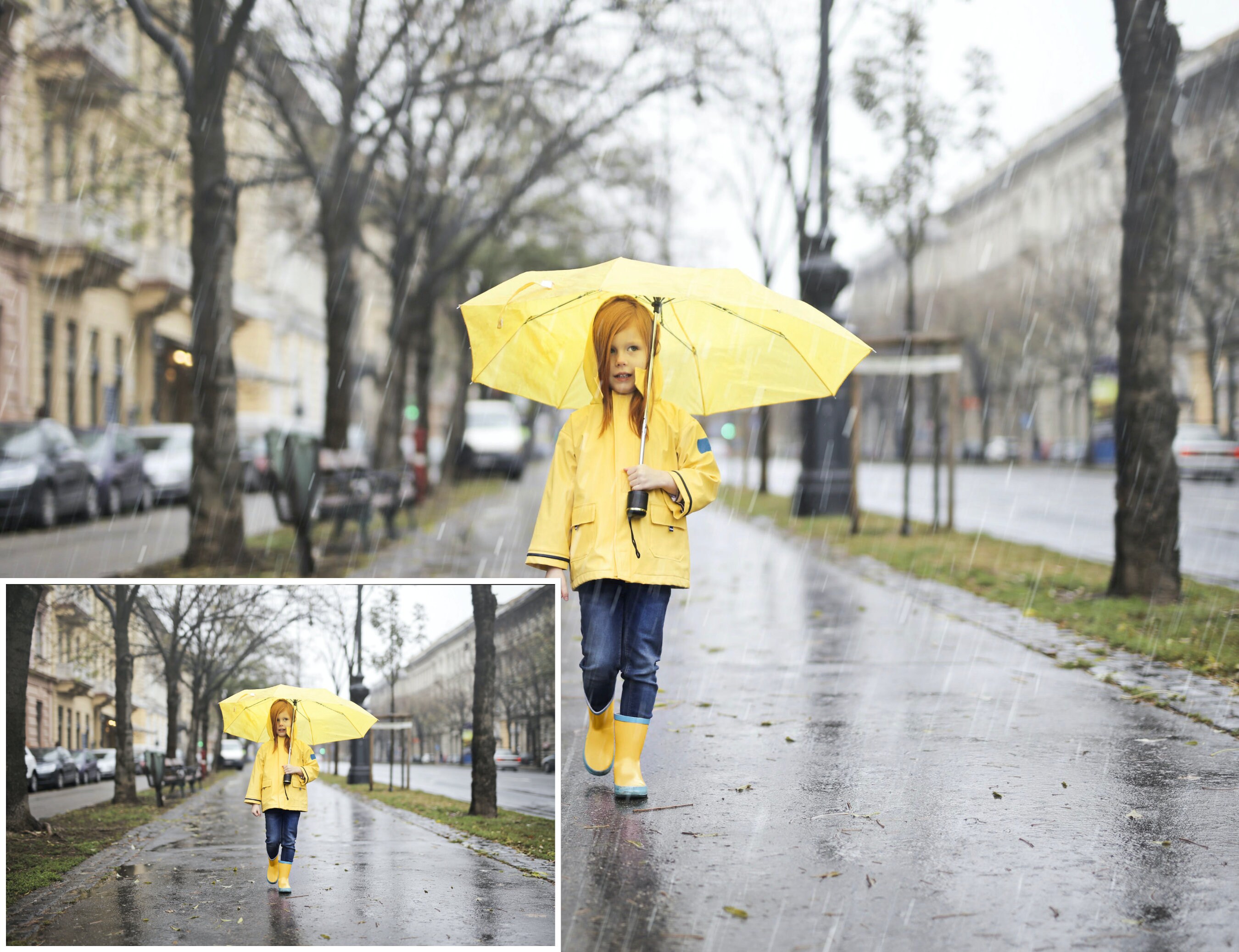80 Realistic Rain Overlays | Falling Rain Photoshop Overlays, Rain ...