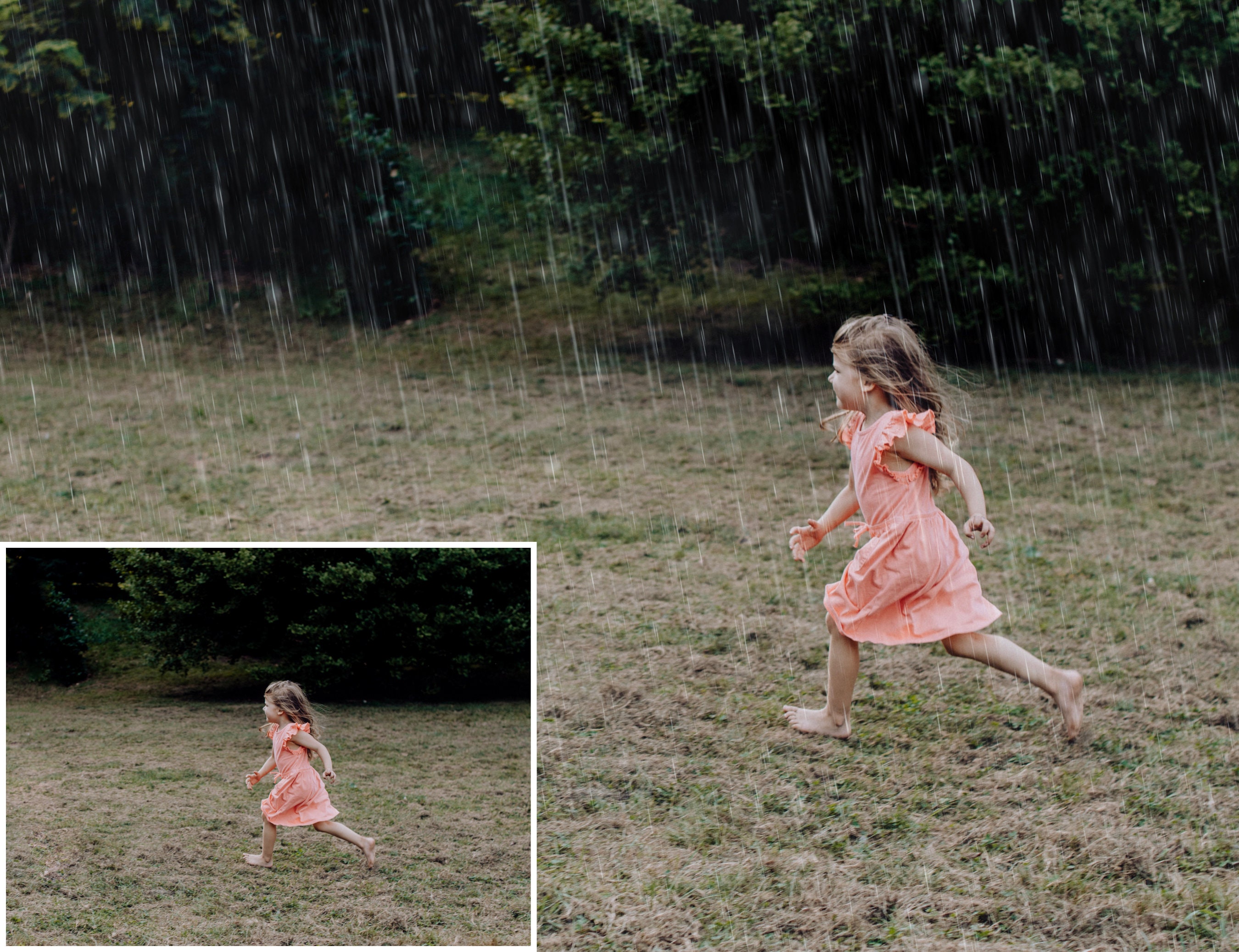 80 Realistic Rain Overlays | Falling Rain Photoshop Overlays, Rain ...