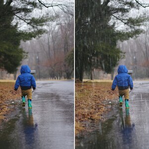 80 Realistic Rain Overlays | Falling Rain Photoshop Overlays, Rain ...