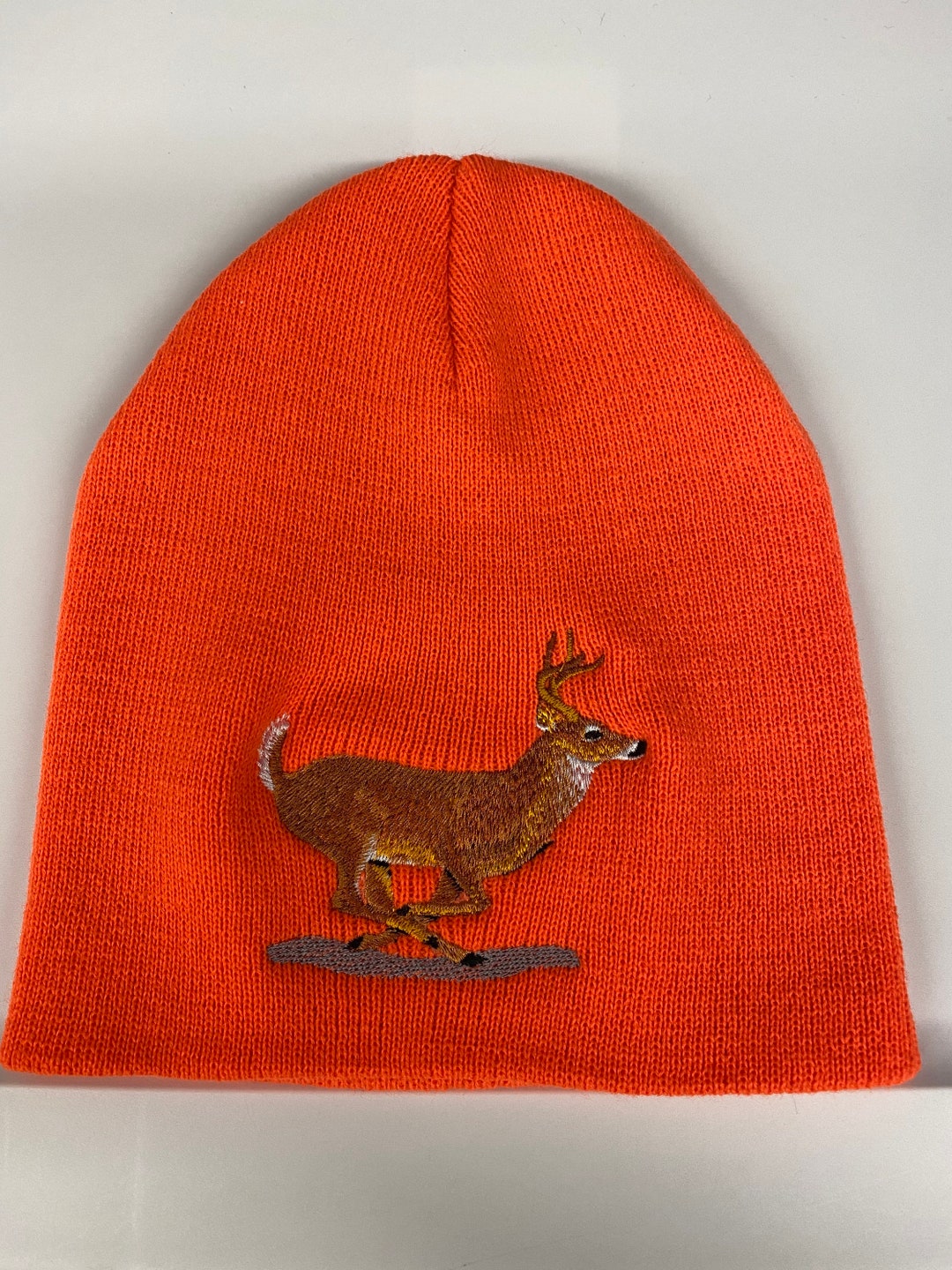 Buck bordado Blaze Orange Beanie deer Hunting Camo Gift Forest Gear Doe ...