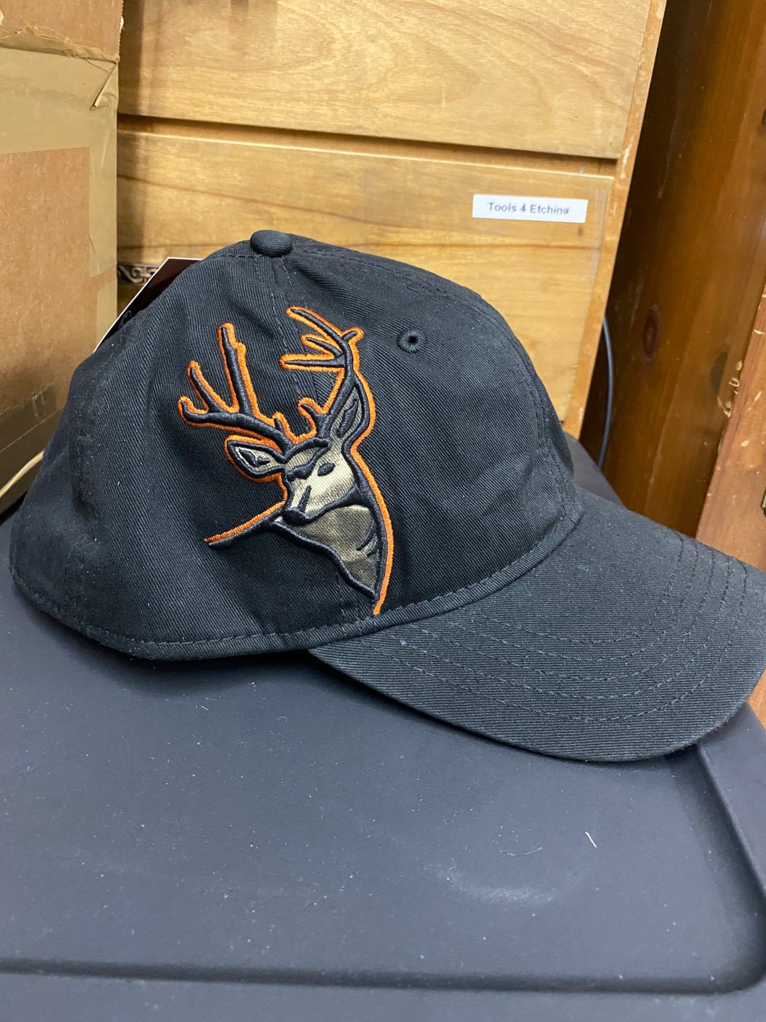 Embroidered Buck Hat 3D (hunting Season Deer Doe Stag Rack Customize ...