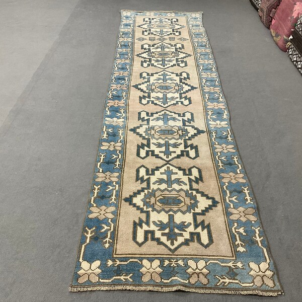 Blue Turkish Runner - Etsy
