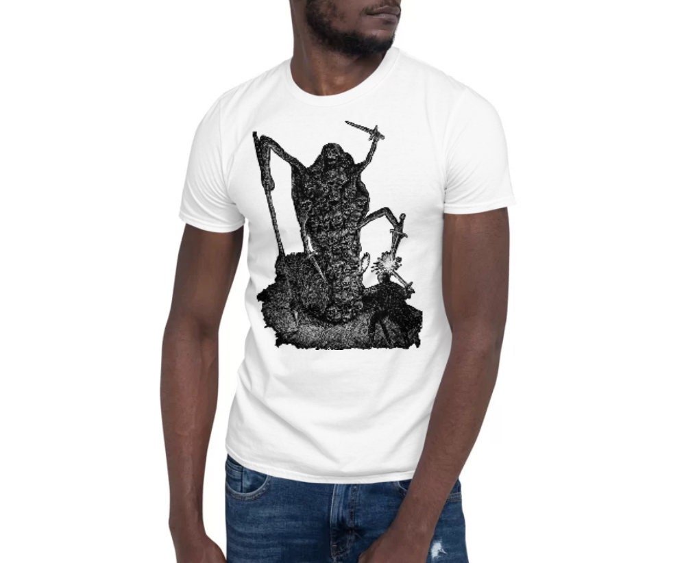 Soul Wyrm Dark Fantasy Ink Illustration T Shirt - Etsy