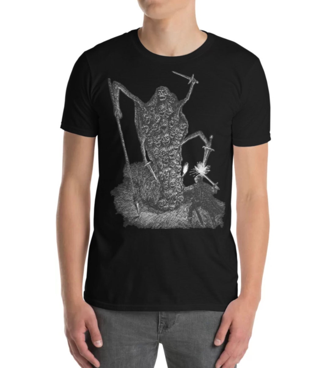 Soul Wyrm Dark Fantasy Ink Illustration T Shirt - Etsy