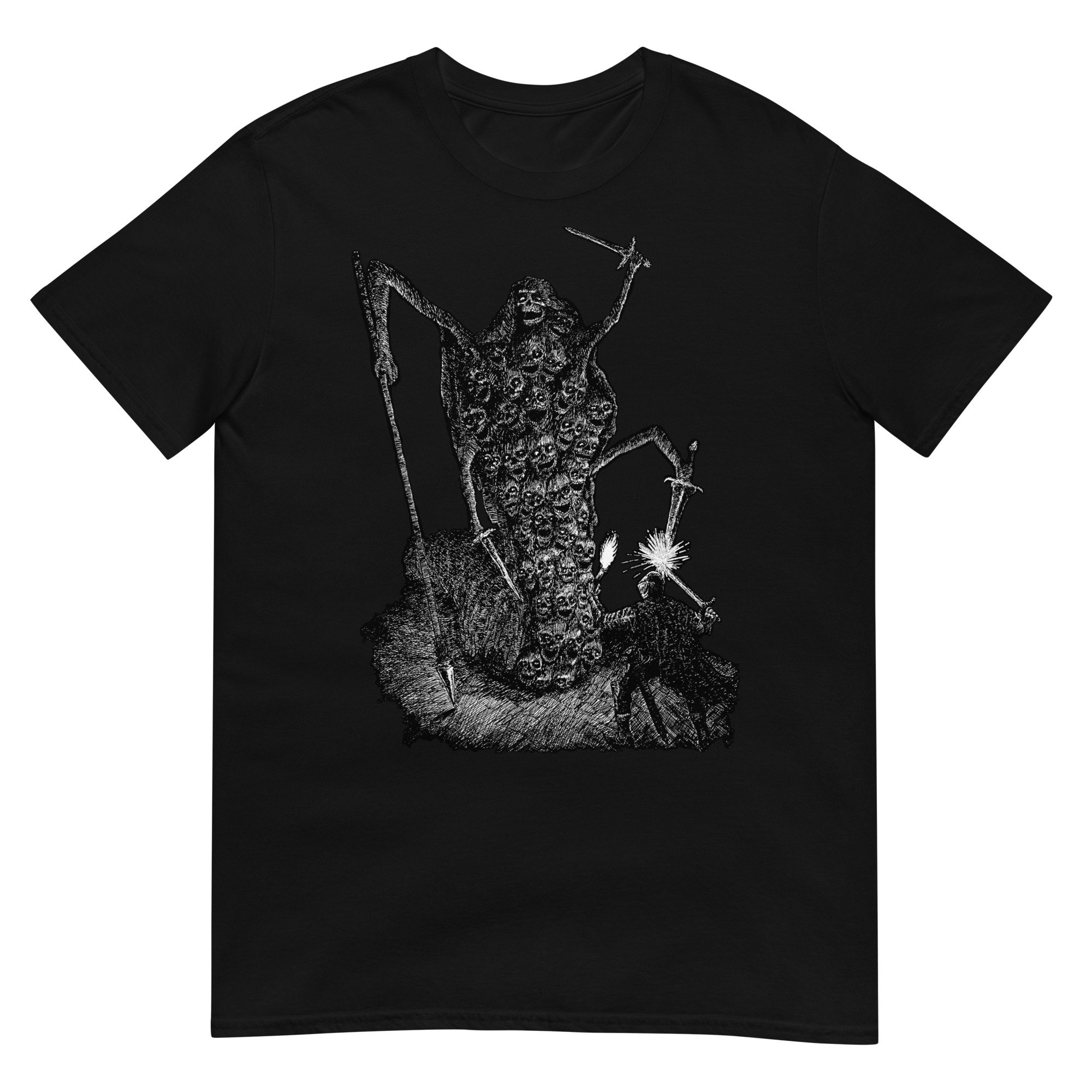 Soul Wyrm Dark Fantasy Ink Illustration T Shirt - Etsy