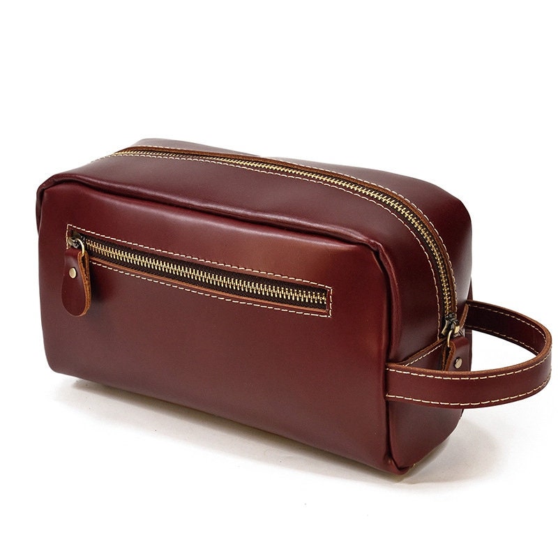 Personalized Full Grain Leather Dopp Kit: Groomsmen Gift - Etsy