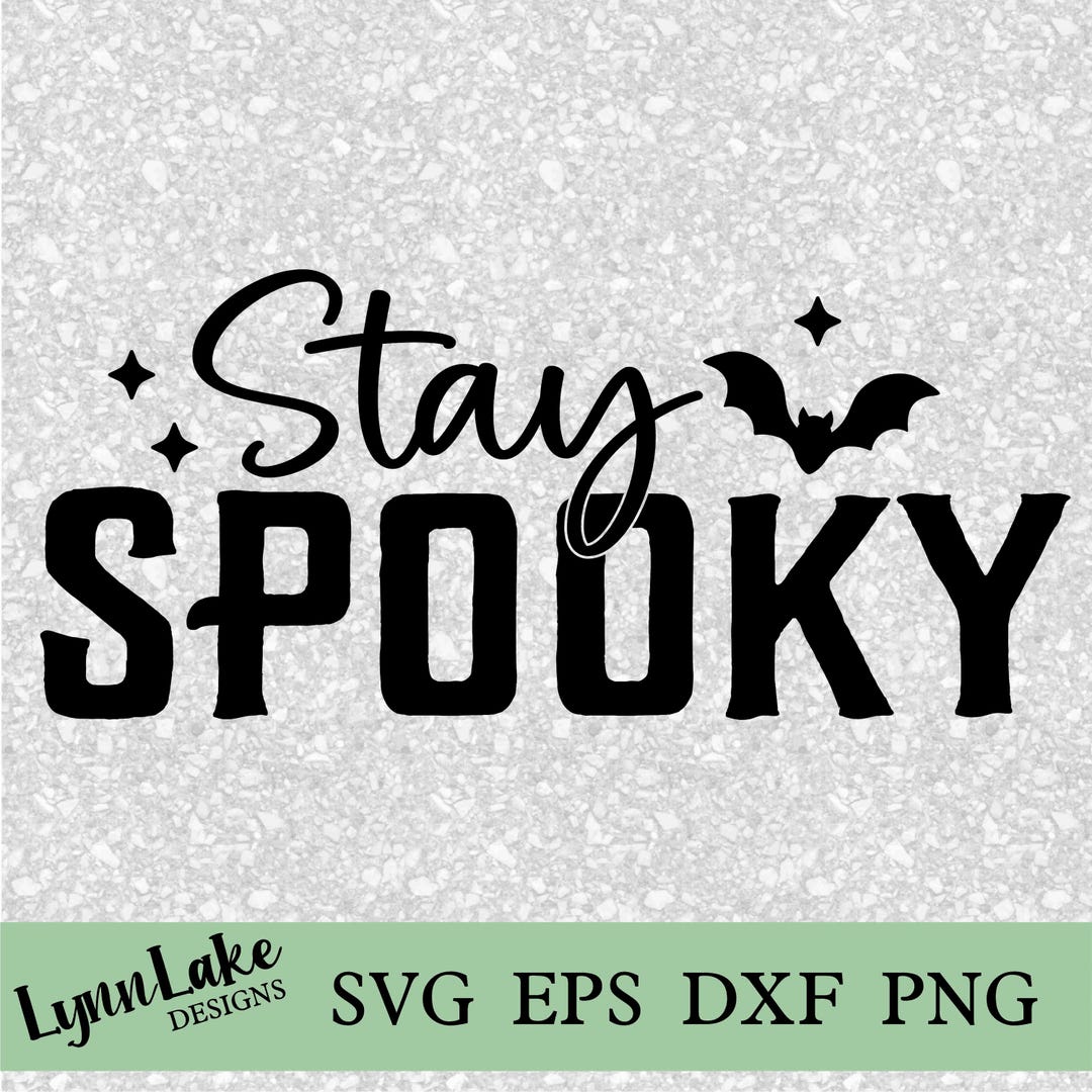 Stay Spooky Halloween Bats SVG EPS PNG Vector Digital File - Etsy