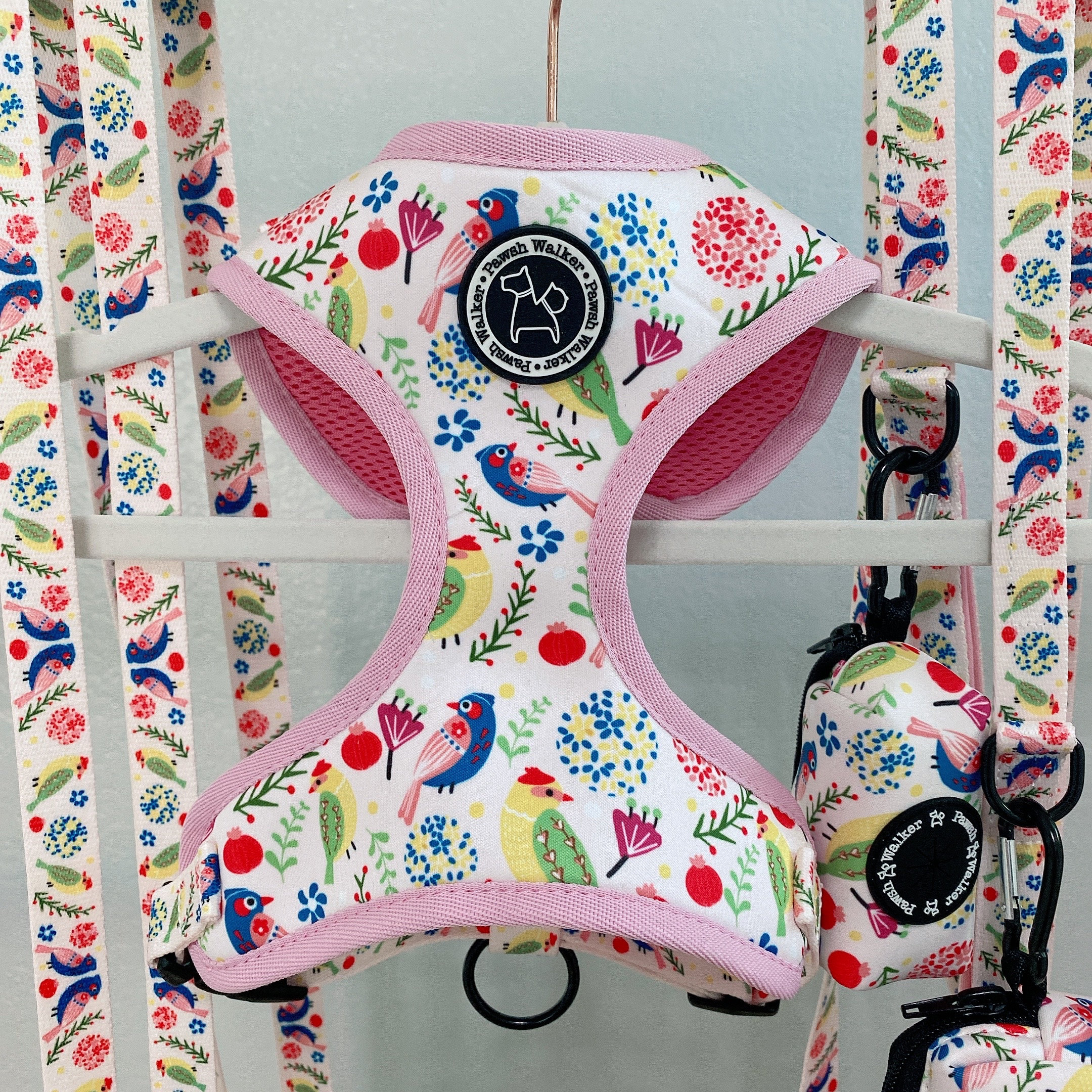 Birds of Love Dog Harness, Sweet Harness, Colorful Harness, Girl ...