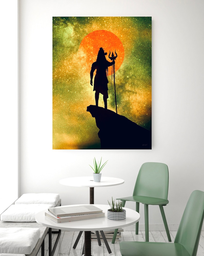 Lord Shiva Canvas Prints for Home & Wall Decor, Contemporary Hindu ...