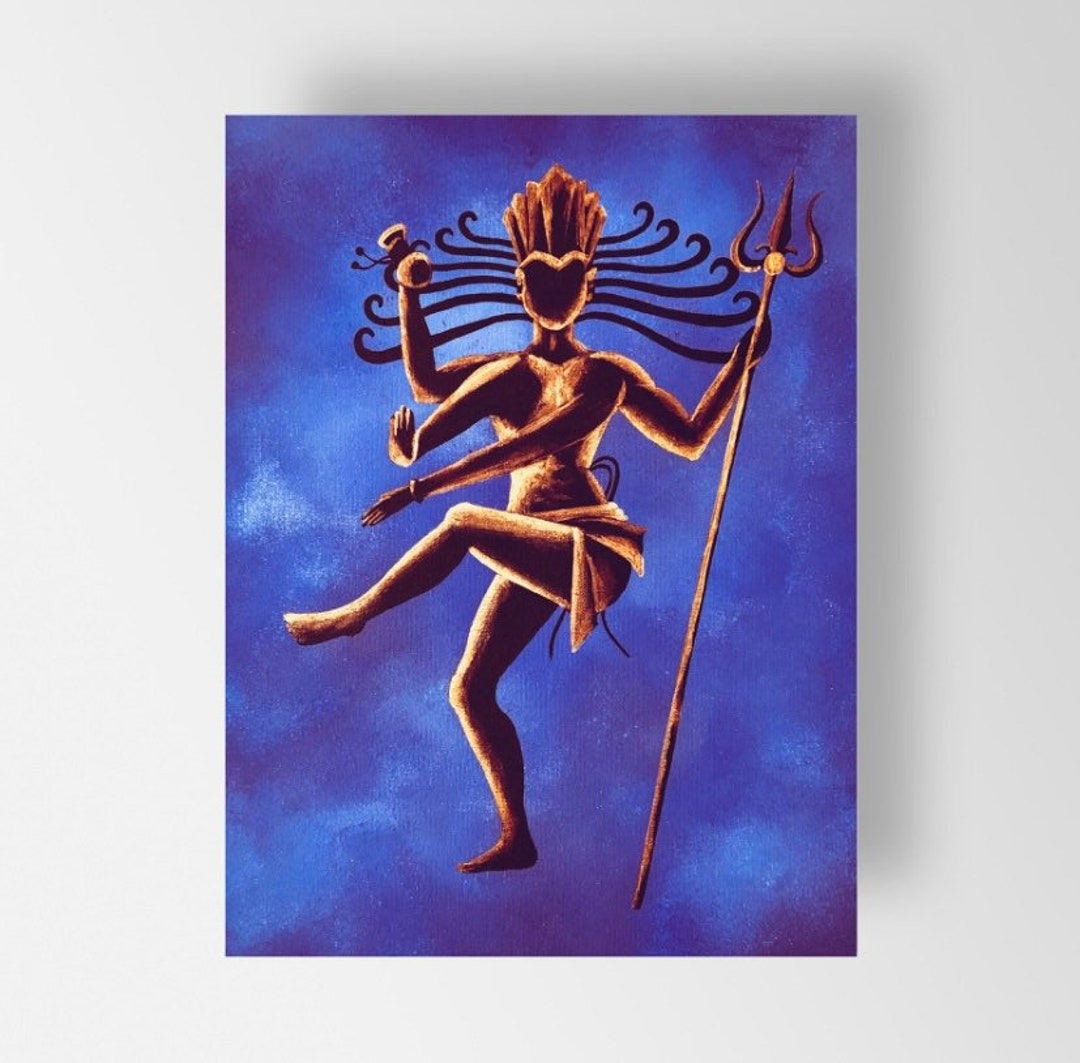 Lord Shiva Nataraja Dance Canvas Print, Ready to Hang - Etsy