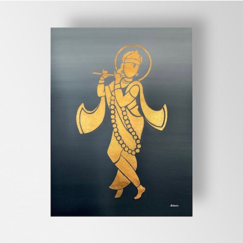 Lord Krishna Canvas Prints for Home & Wall Decor Modern Hindu - Etsy