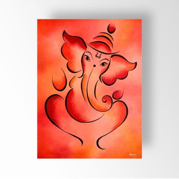 Simple Ganesha Paintings