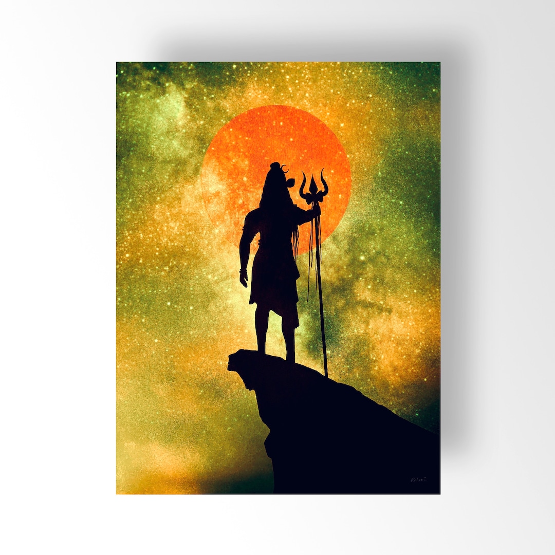 Lord Shiva Canvas Prints for Home & Wall Decor, Contemporary Hindu ...