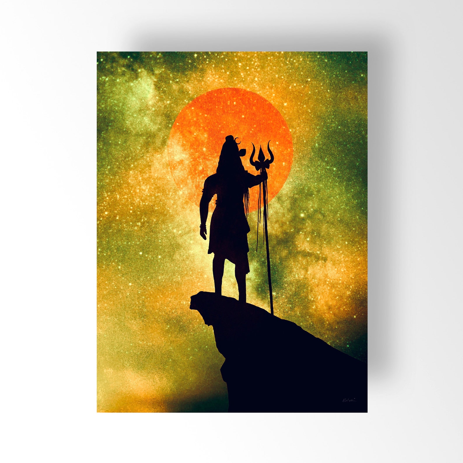 Lord Shiva Canvas Prints for Home & Wall Decor, Contemporary Hindu ...