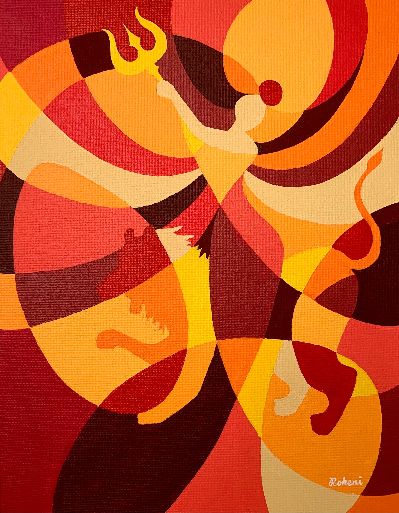 Goddess Durga Canvas Prints Abstract Durga Art Ready to - Etsy
