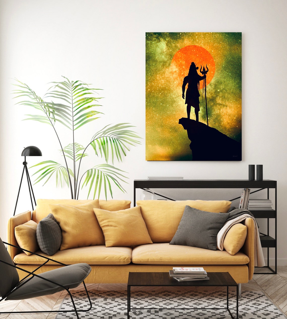 Lord Shiva Canvas Prints for Home & Wall Decor, Contemporary Hindu ...