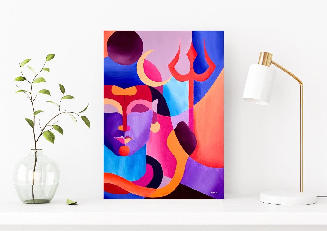 Abstract Paintings Of Lord Shiva