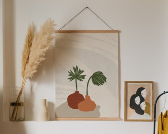 Terracotta Boho Modern Planter Wall Decor Poster House Plant - Etsy