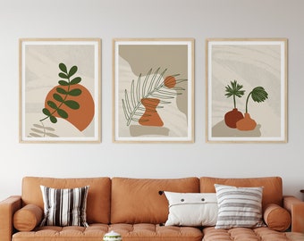 Terracotta Boho Modern Planter Wall Decor Poster House Plant | Etsy