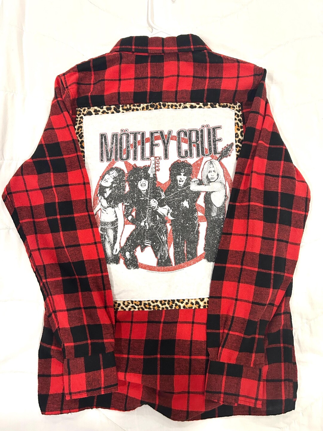 Mötley Crüe Upcycled Shirt Flannel - Size Small - Etsy