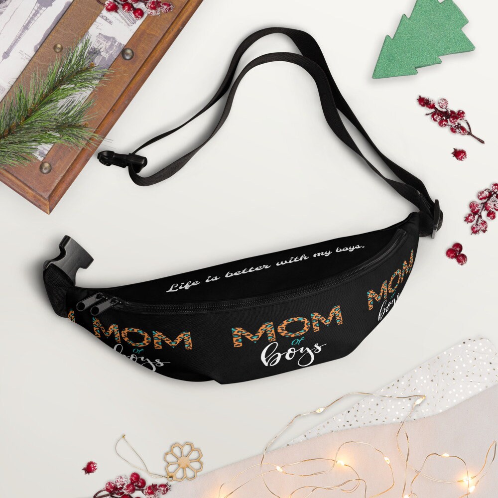 Mom of Boys Fanny Pack. Cute Mother's Day Gift. Boy Mana Gift. Mom of ...