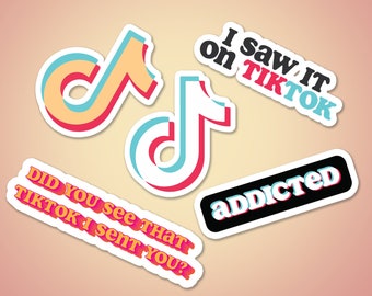 Tik Tok Sticker Pack - Etsy