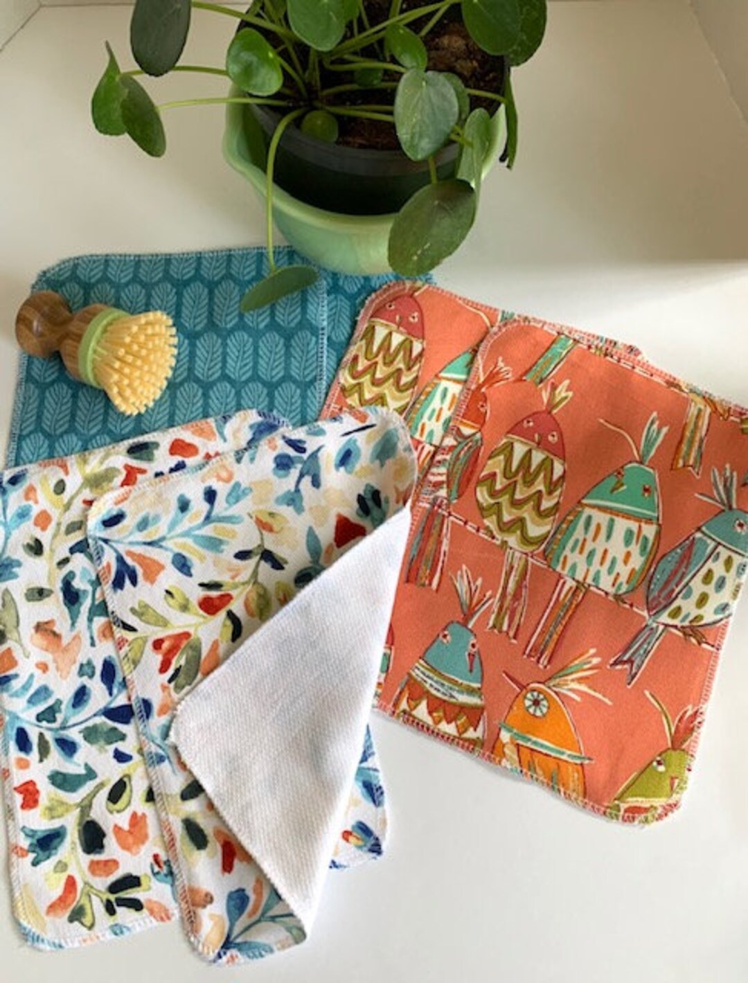 Non Paper Eco Friendly 100% Cotton Canvas and Birdseye Reusable Towels ...