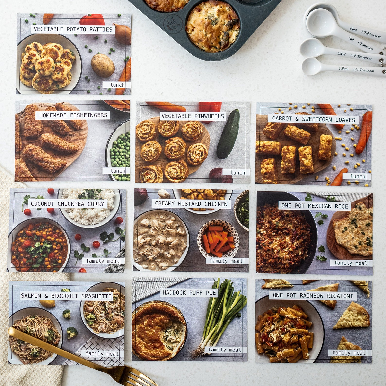 The Original Pack Recipe Cards by Eating With the Kids - Etsy UK