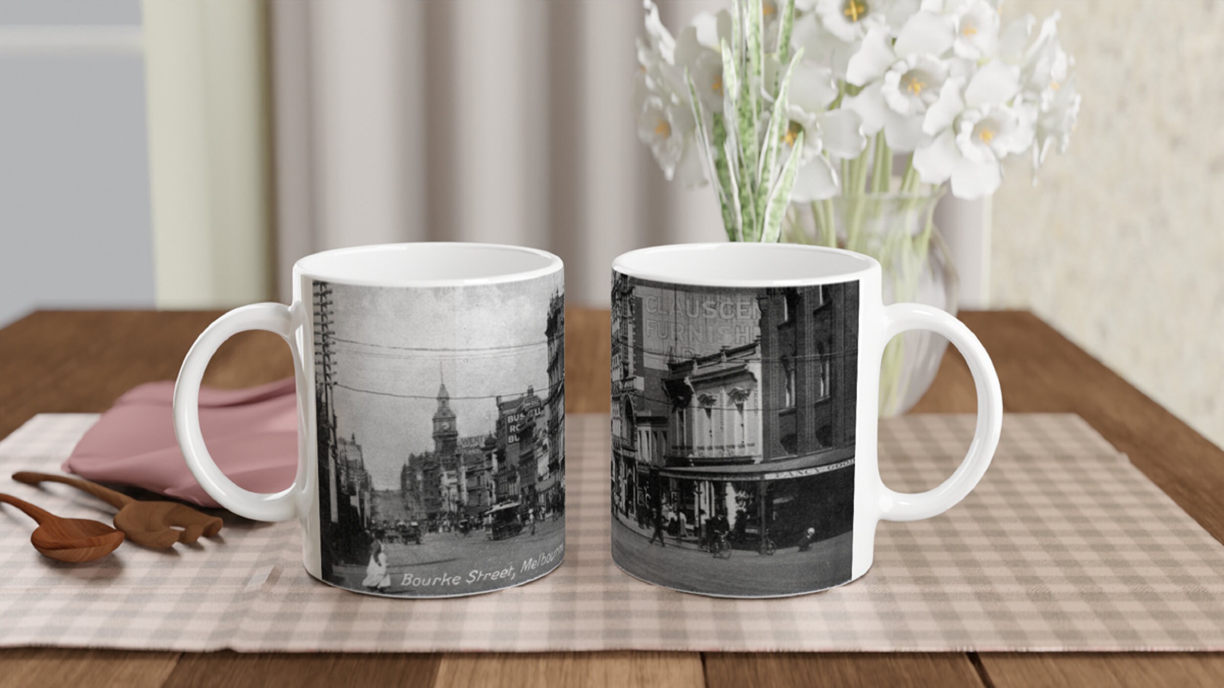 Bourke Street, Melbourne, 1900's, Victoria, Vintage Print, Australia ...