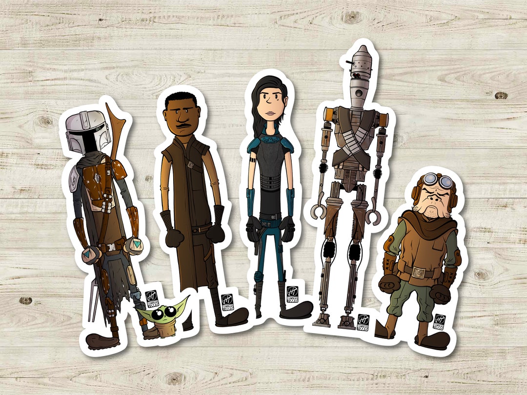 Mandalorian Sticker Pack | Star Wars Stickers | Mando Vinyl Decal - Etsy