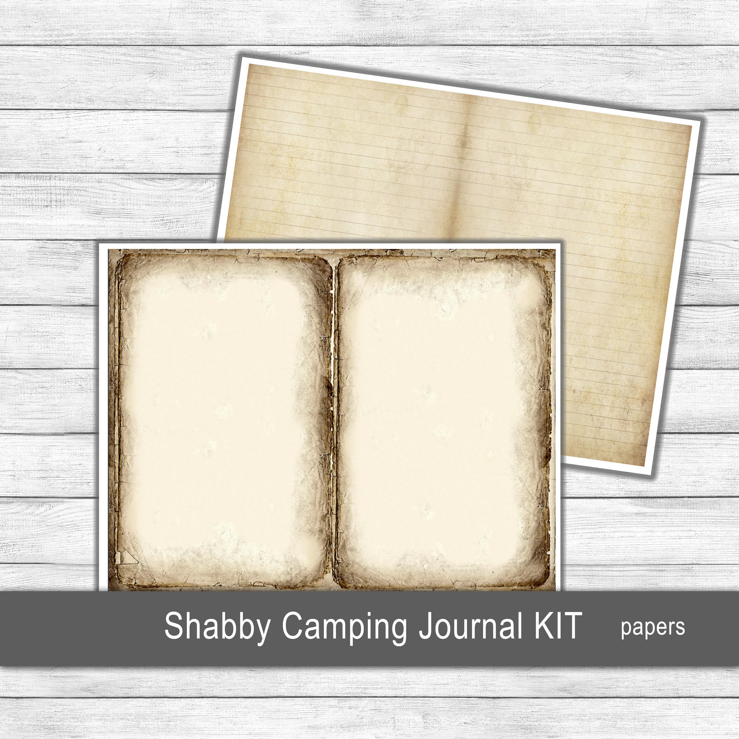 Vintage Junk Journal, RV, Vacation, Shabby, Camper, Road Trip, Kit ...